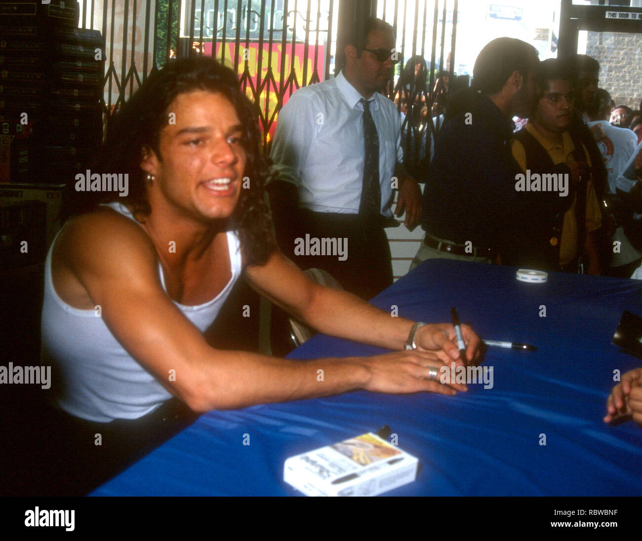 LOS ANGELES, CA - AUGUST 17: Singer Ricky Martin attends in store ...