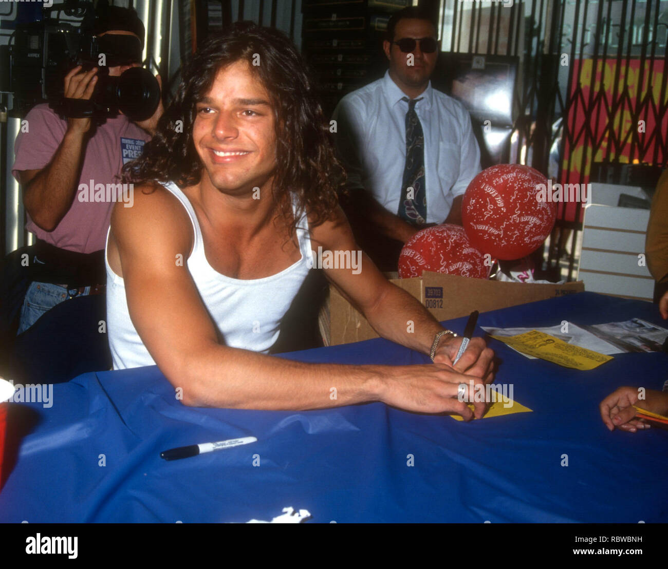 LOS ANGELES, CA - AUGUST 17: Singer Ricky Martin attends in store ...
