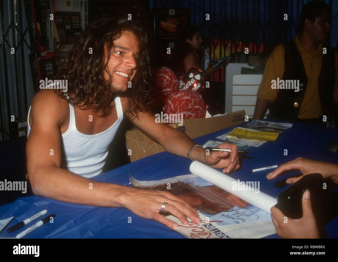 LOS ANGELES, CA - AUGUST 17: Singer Ricky Martin attends in store ...