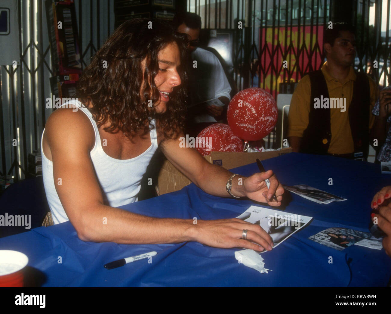 LOS ANGELES, CA - AUGUST 17: Singer Ricky Martin attends in store ...