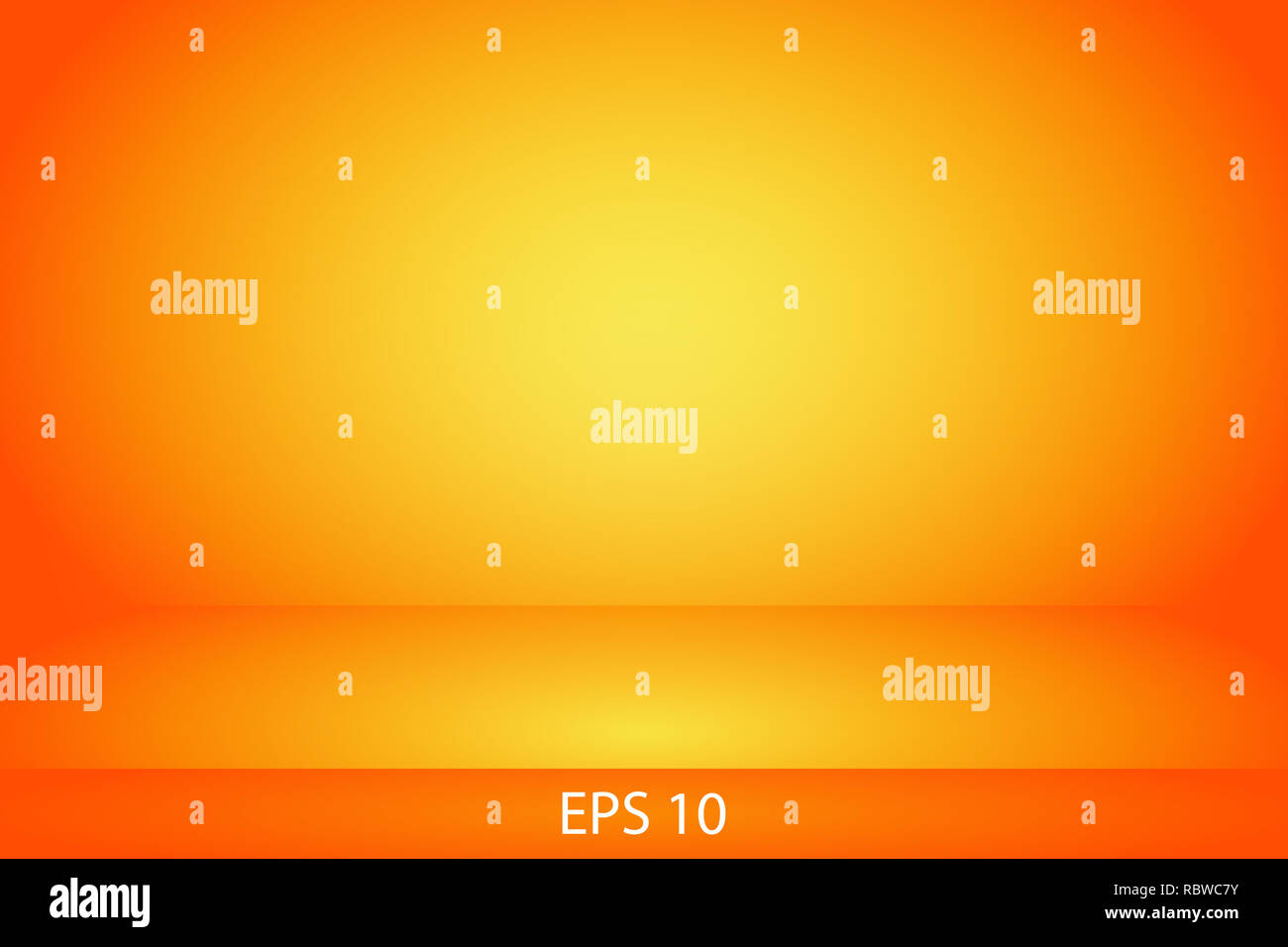 yellow and orange horizontal studio gradient wall room, Modern interior ...