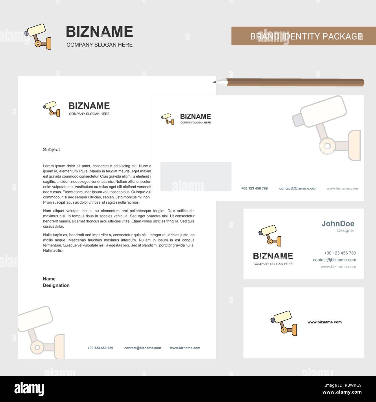 Cctv visiting card design hi-res stock photography and images - Alamy