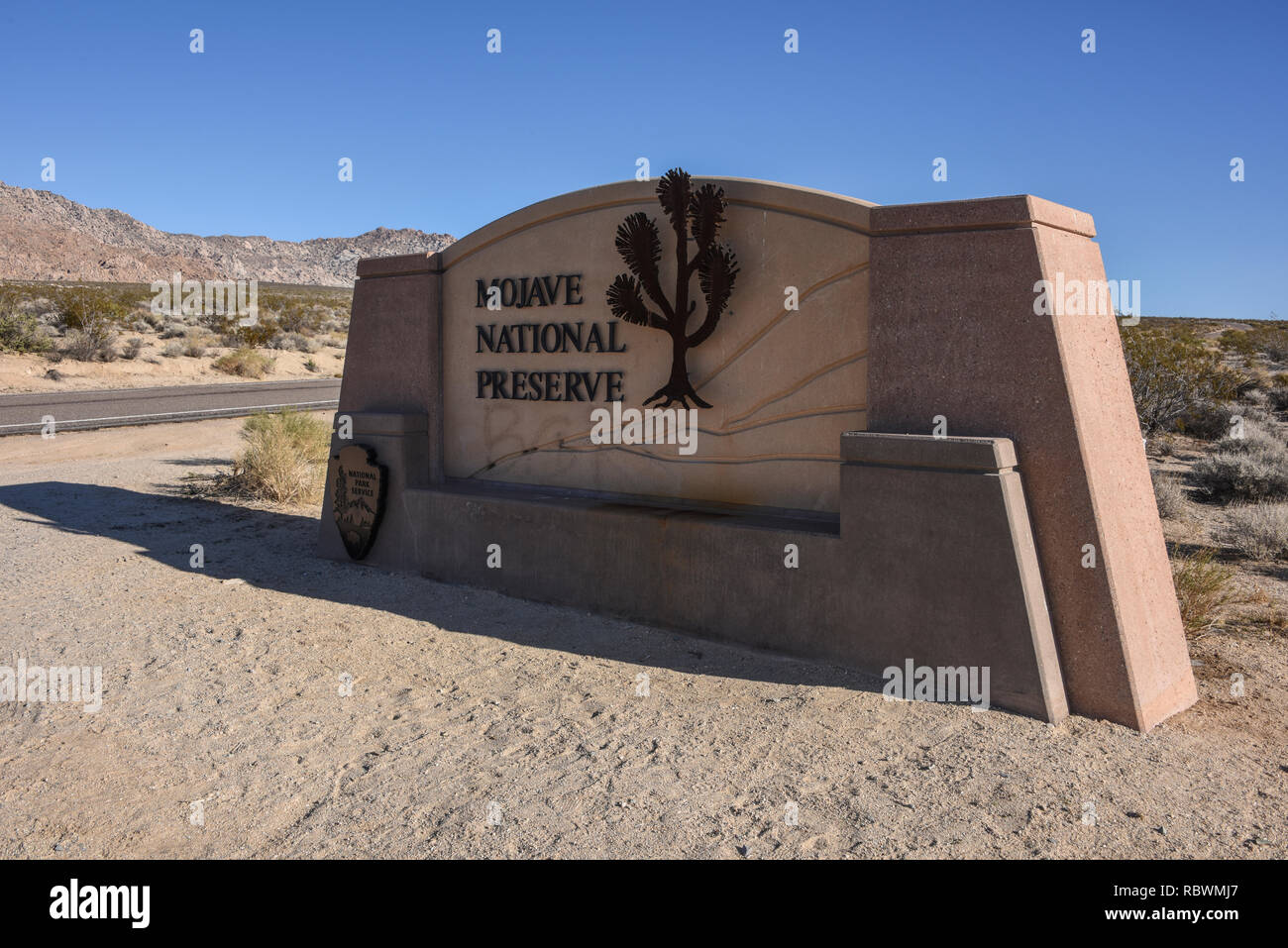 Mojave reserve sign hi-res stock photography and images - Alamy