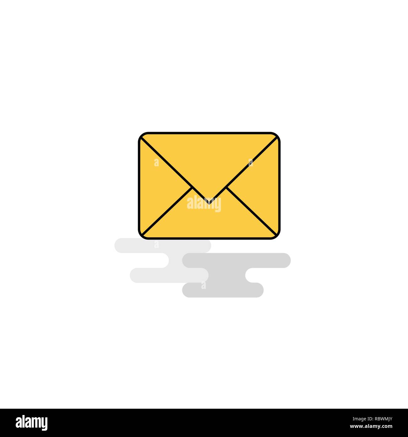 Flat Message Icon. Vector Stock Vector Image & Art - Alamy