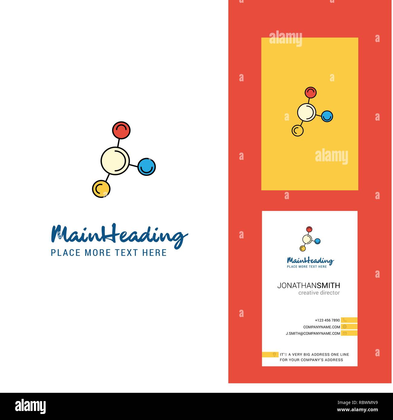 Networking Creative Logo and business card. vertical Design Vector ...