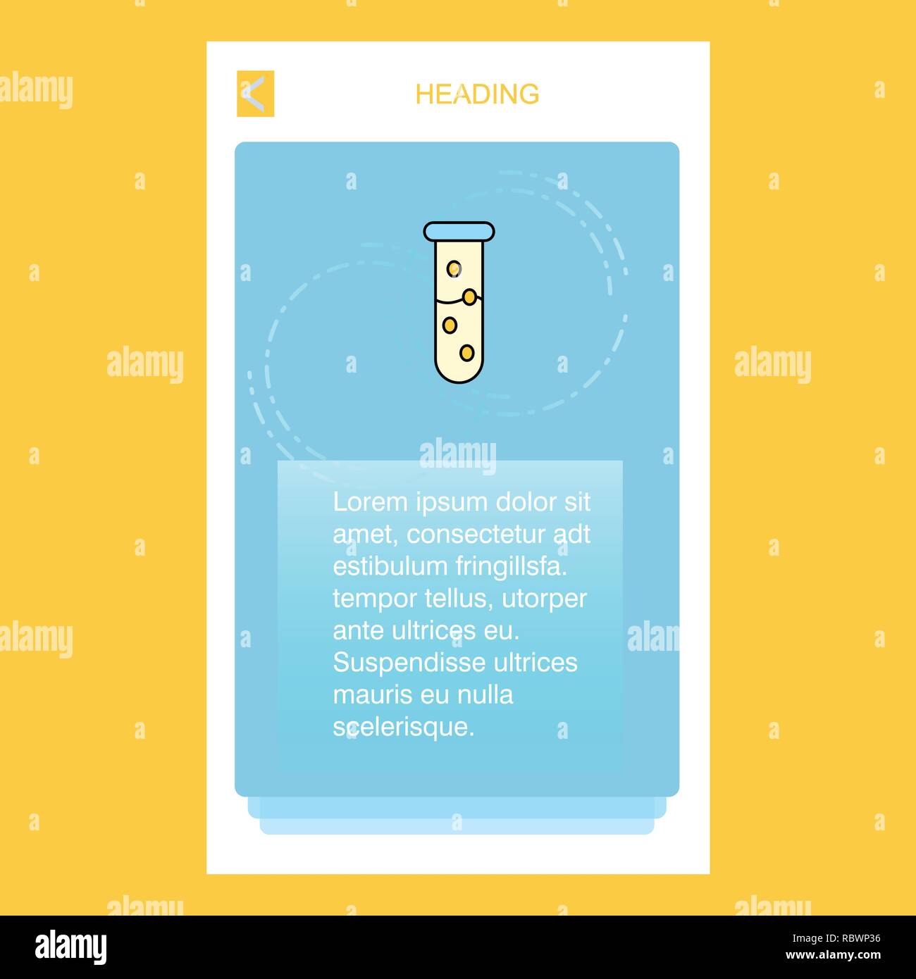 School lab test vertical Stock Vector Images - Alamy