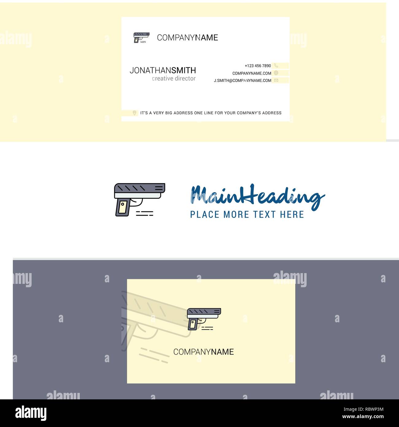 Pistol vertical Stock Vector Images - Alamy