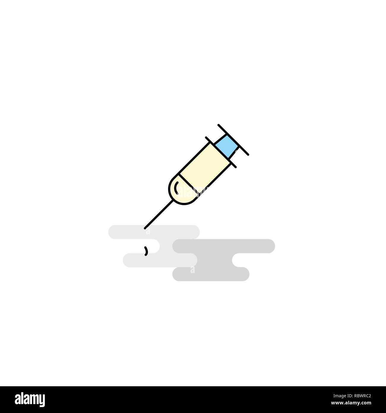 Flat Syringe Icon. Vector Stock Vector Image & Art - Alamy