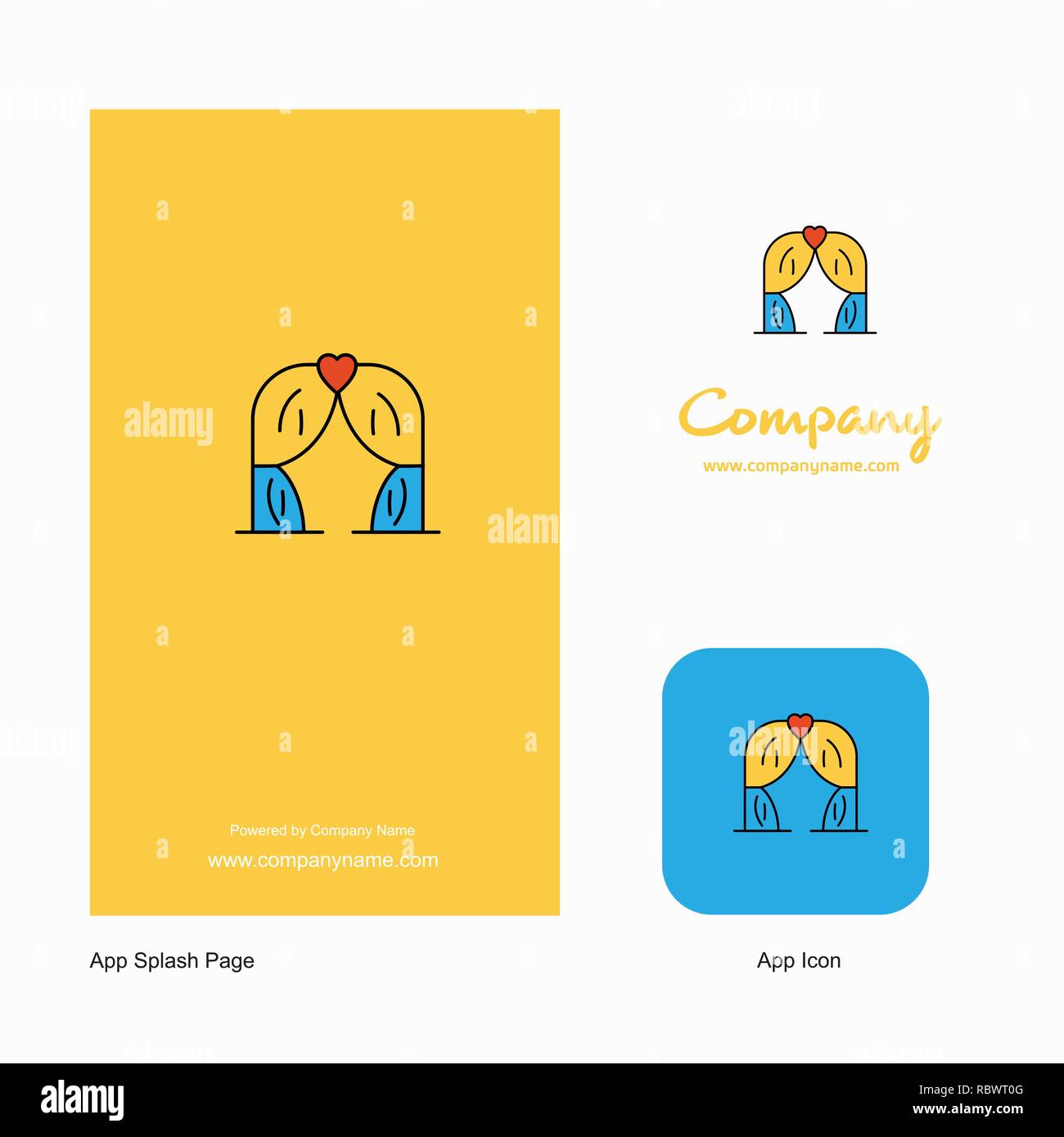 Curtain Company Logo App Icon and Splash Page Design. Creative Business ...