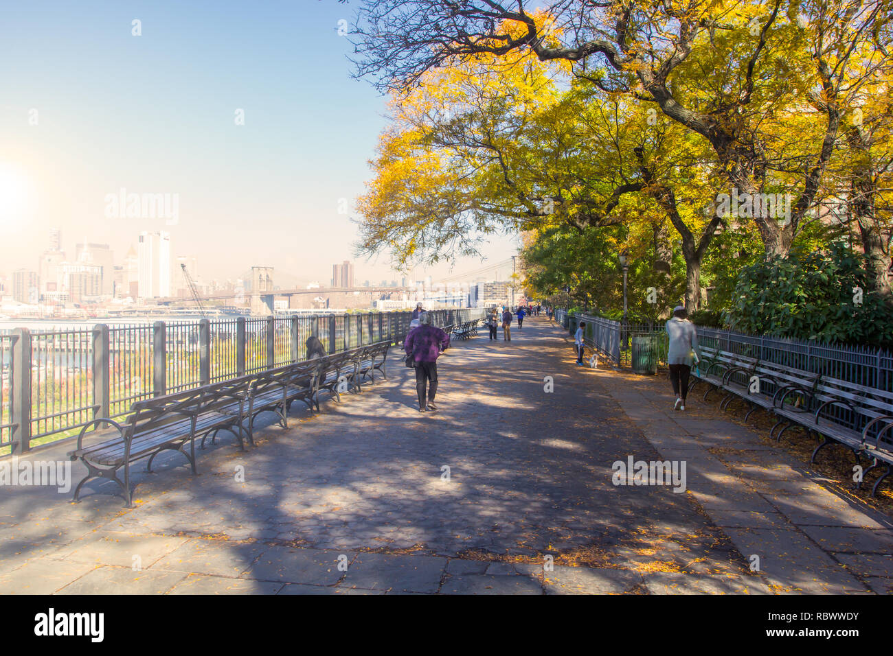 Brooklyn heights promenade new york hi-res stock photography and images ...