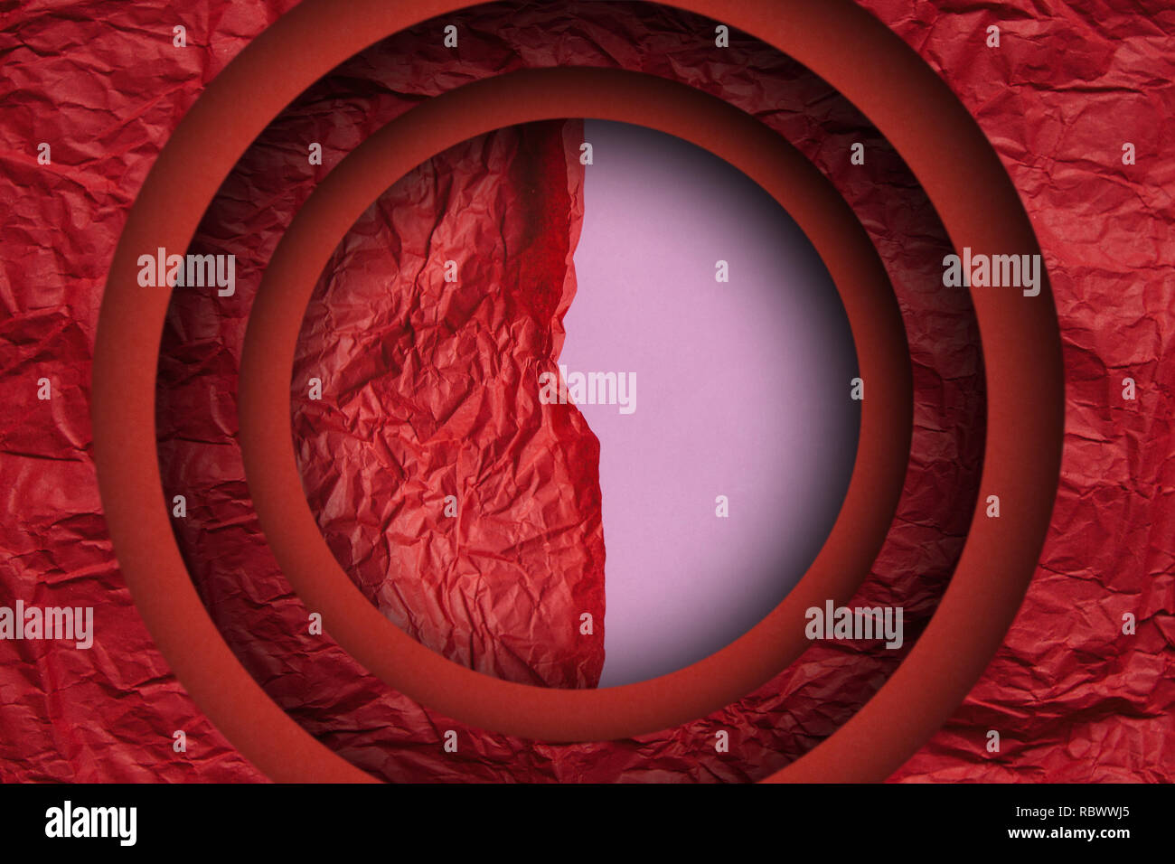 Abstract red background in cut paper style Stock Photo - Alamy