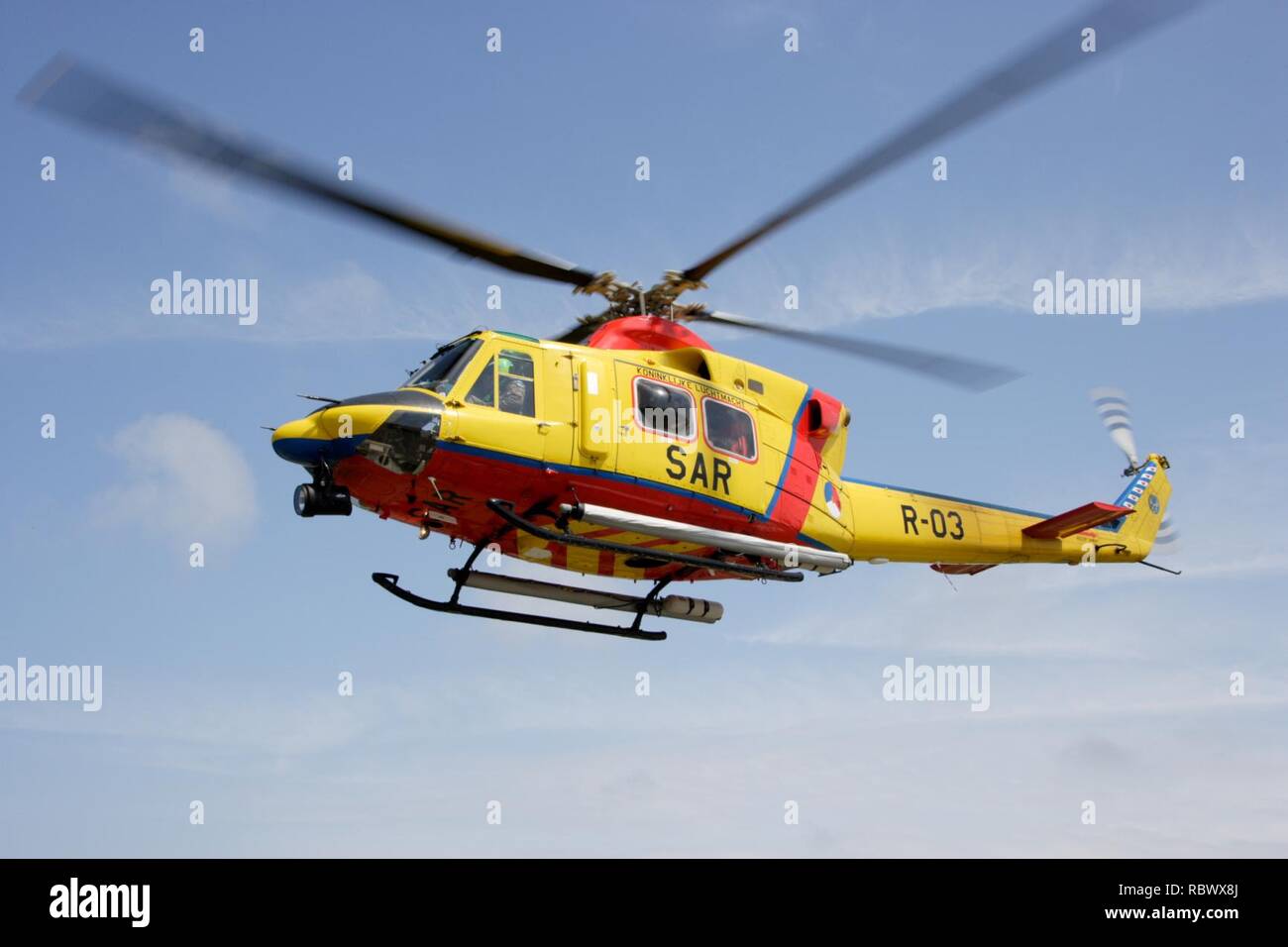 AB 412 SAR helikopter (P Tolsma en Rietman, Redder Sgt1 Noppen en Hoist ...