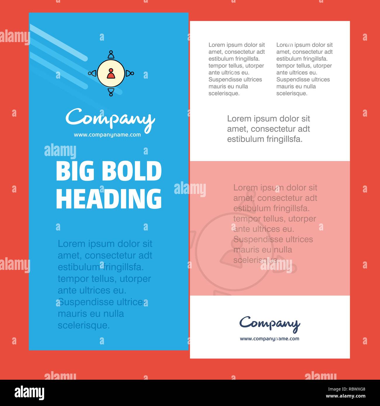 Networking Business Company Poster Template. with place for text and ...
