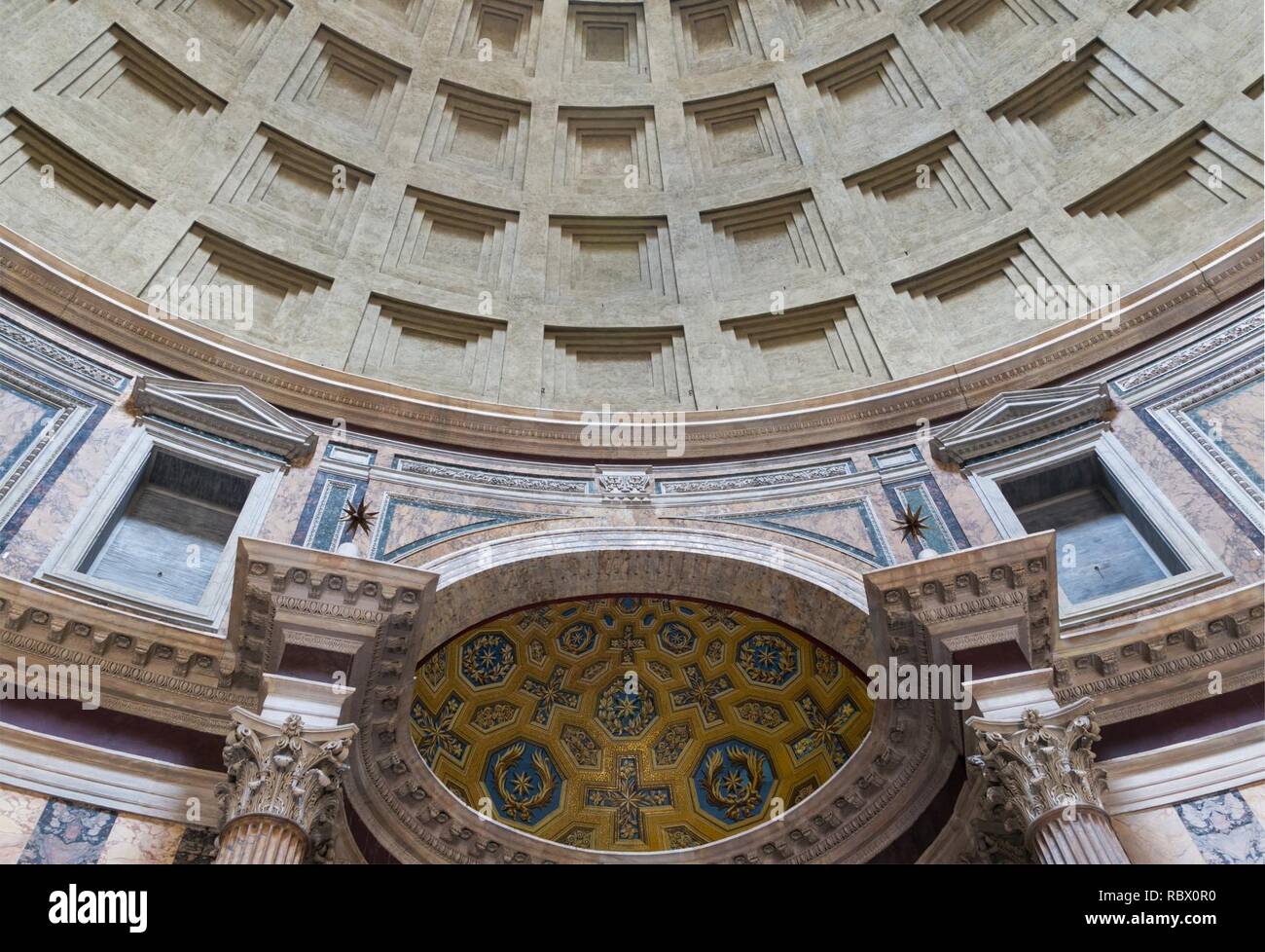 Above main altar, Pantheon, Rome, Italy Stock Photo - Alamy