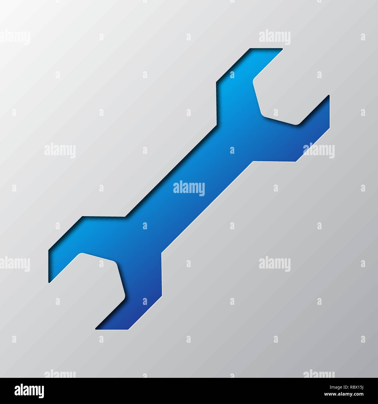Wrench cutout Stock Vector Images - Alamy