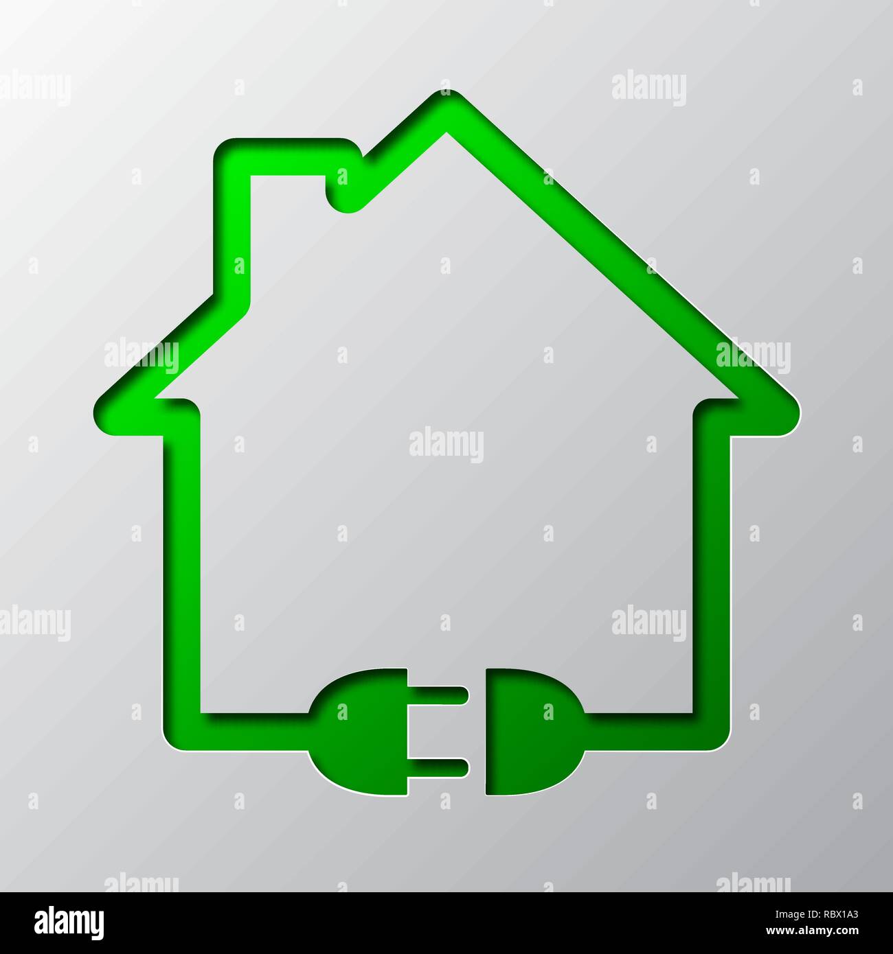 Green home vector vectors High Resolution Stock Photography and Images ...