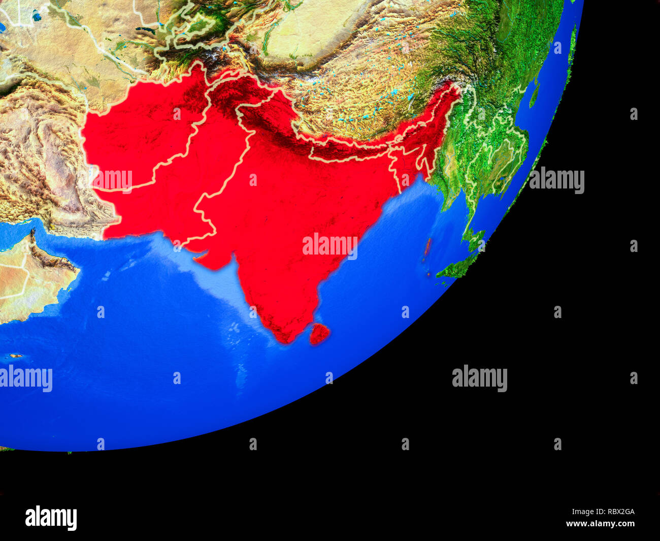 Saarc countries hi-res stock photography and images - Alamy