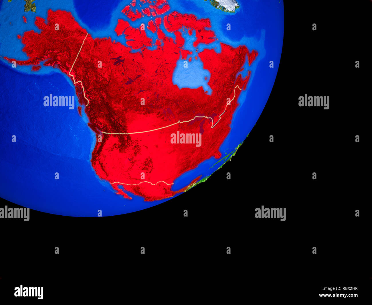 Nafta map hi-res stock photography and images - Alamy