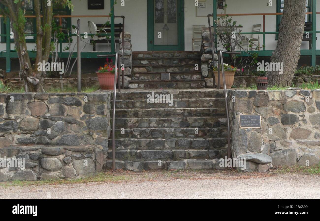 Acadia Ranch Museum (Oracle, AZ) steps 1 Stock Photo - Alamy