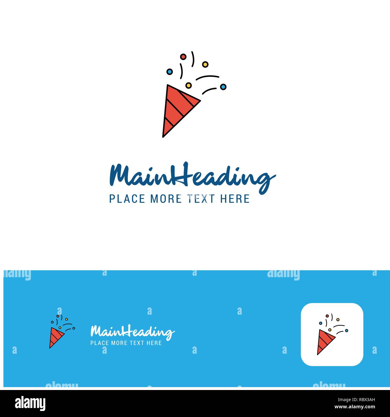 Creative Decorations Logo Design. Flat color Logo place for Tagline ...