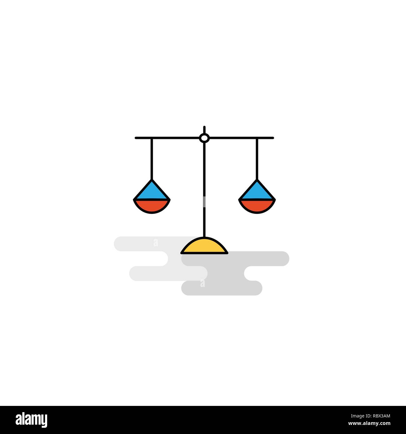 Flat Libra Icon. Vector Stock Vector Image & Art - Alamy