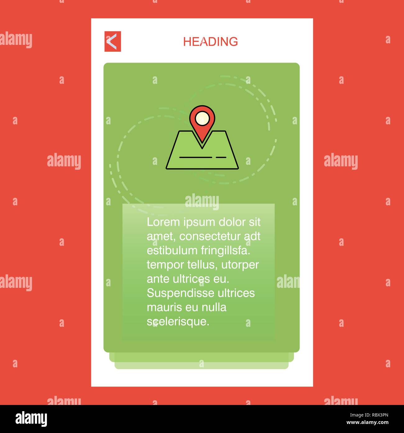 Location mobile vertical banner design design. Vector Stock Vector ...