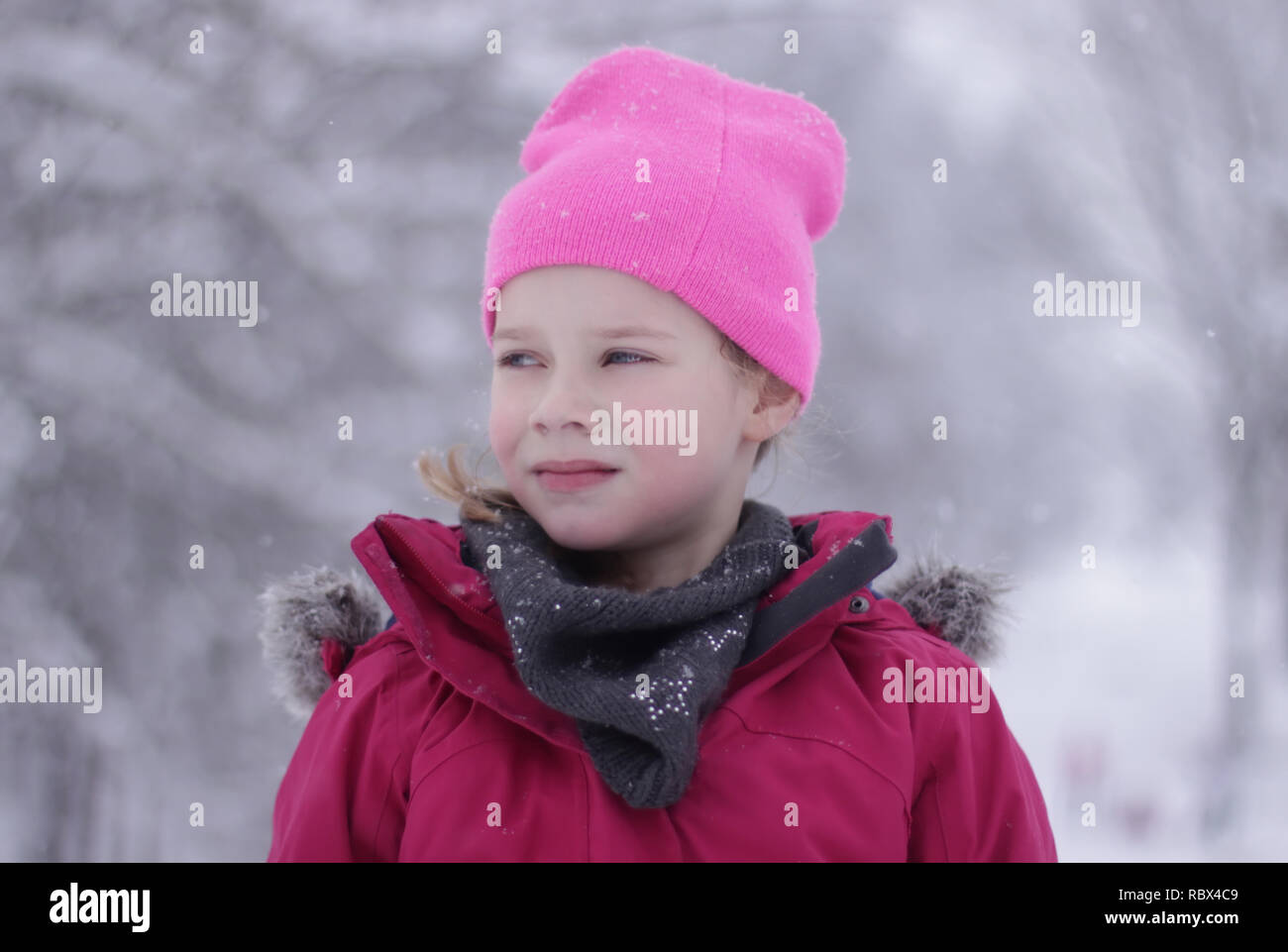 A little girl out there Stock Photo - Alamy