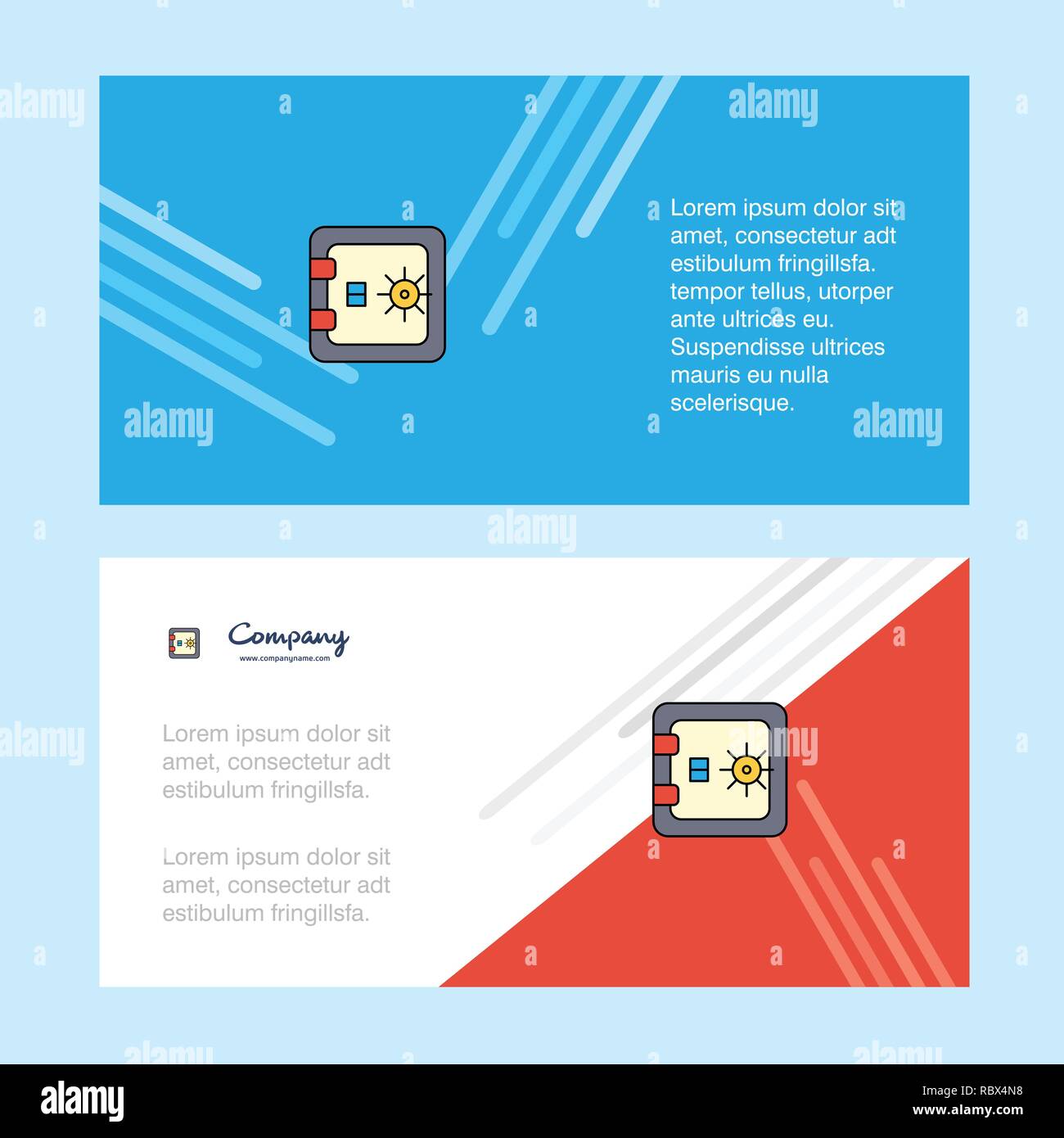 Locker abstract corporate business banner template, horizontal ...