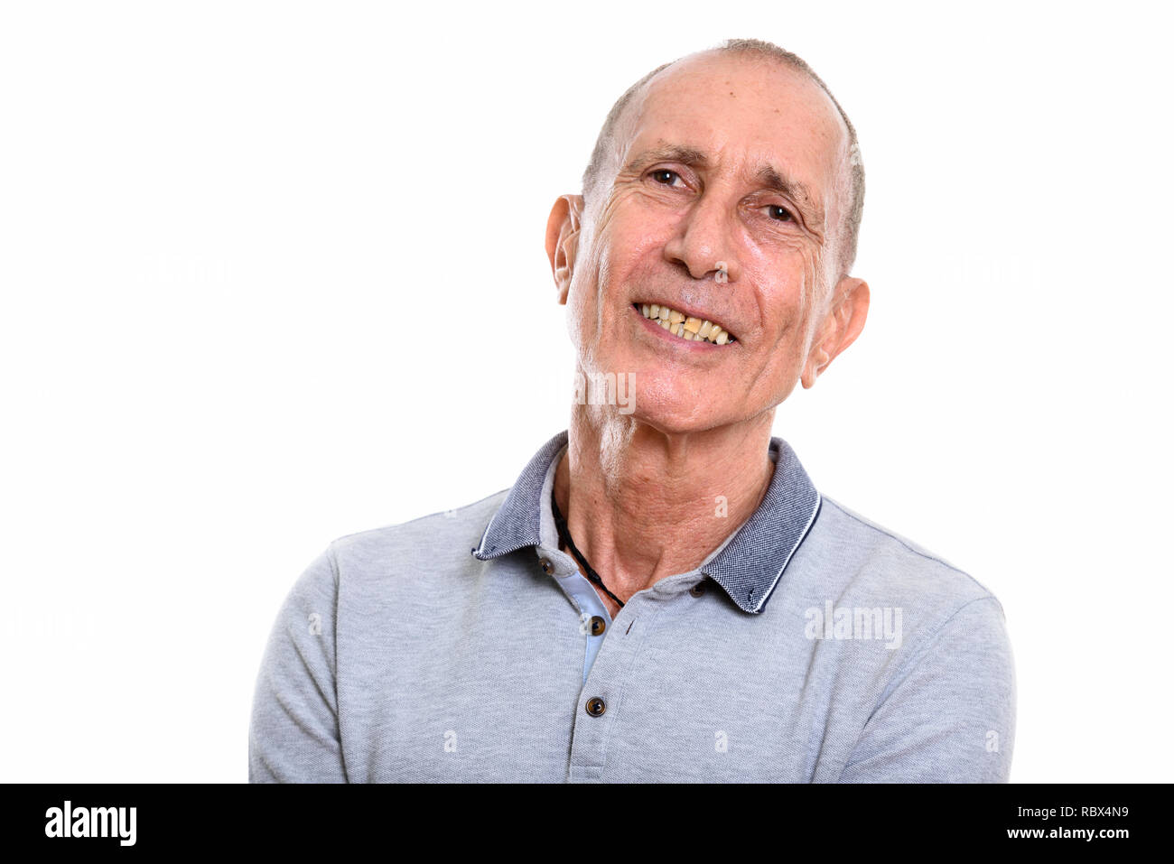 Portrait of an old man smiling hi-res stock photography and images - Alamy