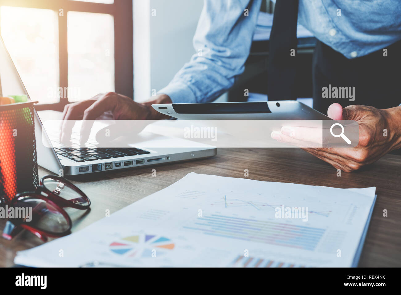 Searching browsing internet data information networking concept ...