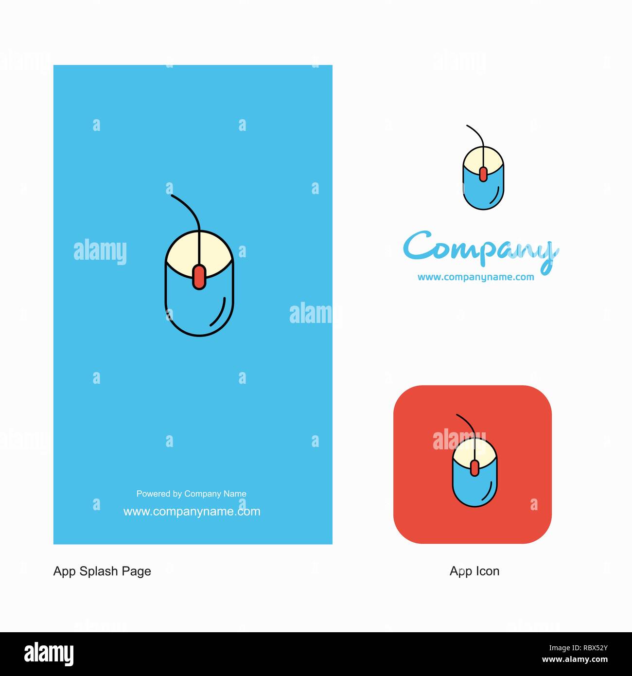 Mouse Company Logo App Icon and Splash Page Design. Creative Business ...