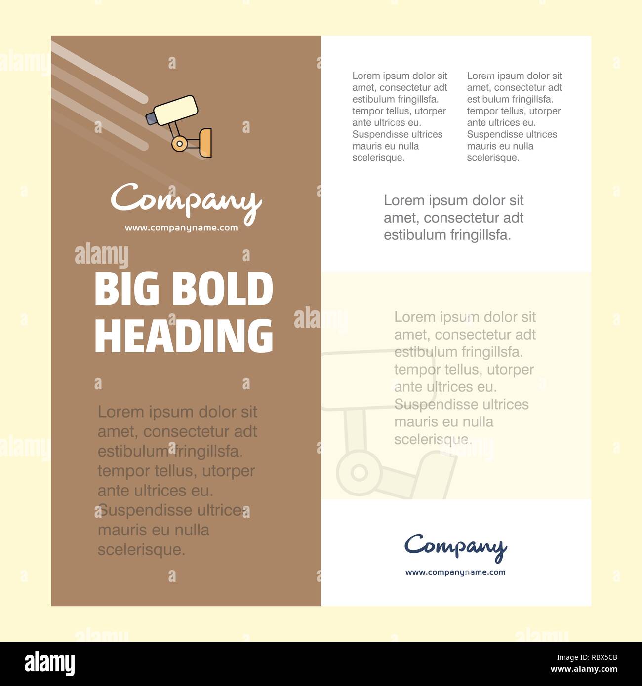 CCTV Business Company Poster Template. with place for text and images ...