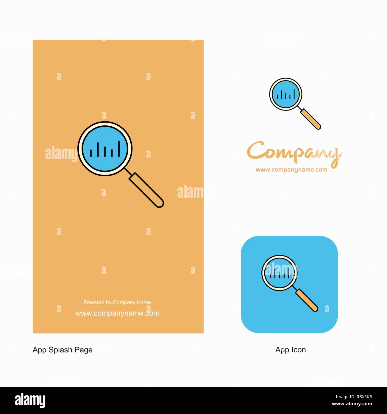 Search Company Logo App Icon and Splash Page Design. Creative Business ...