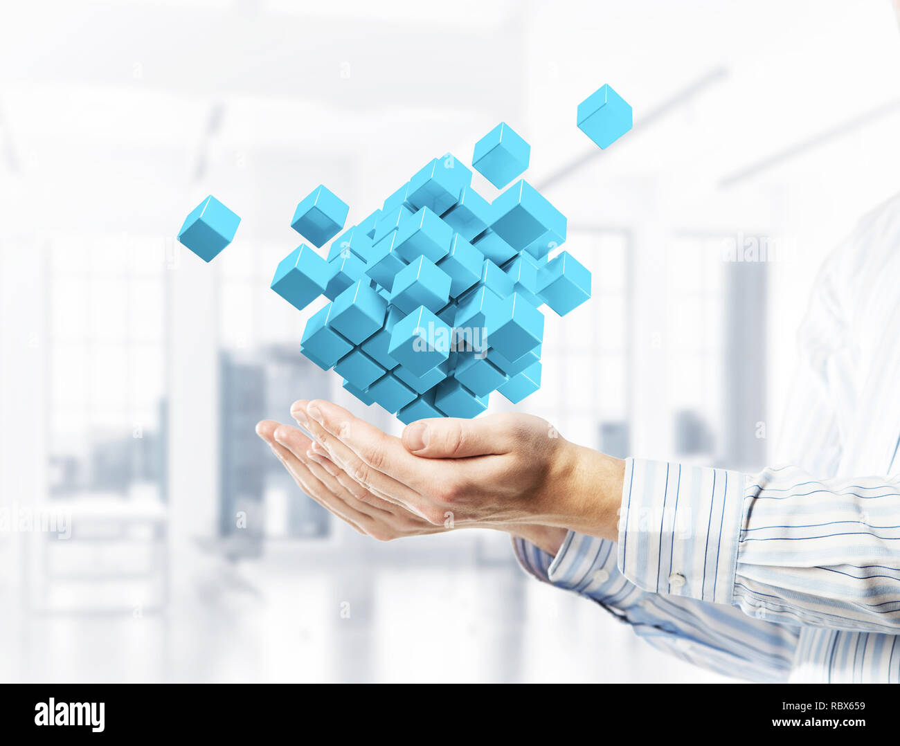 Concept of technology integration and innovation presented by cu Stock ...