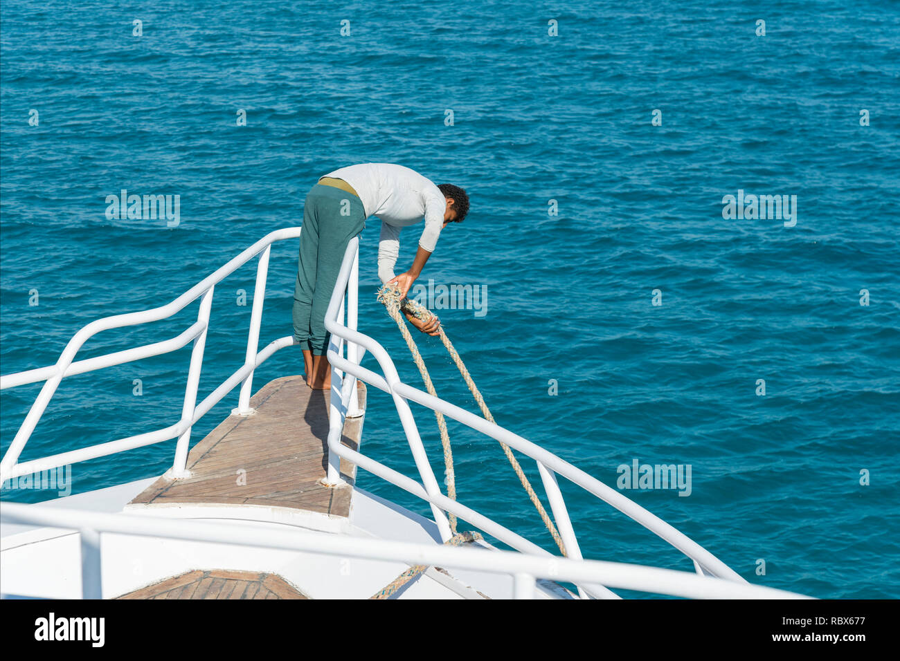 Marine boat anchor cartoon hi-res stock photography and images - Alamy