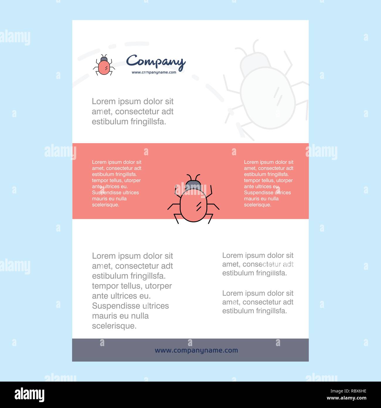 Template layout for Bug comany profile ,annual report, presentations ...