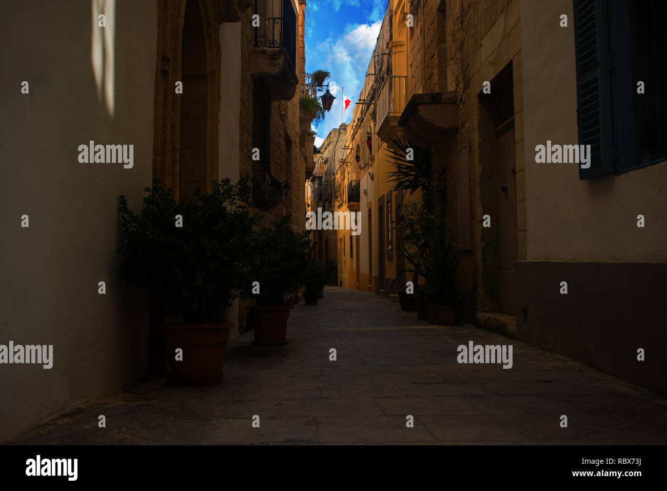 Old Alleyway In Rabat, Malta Stock Photo - Alamy