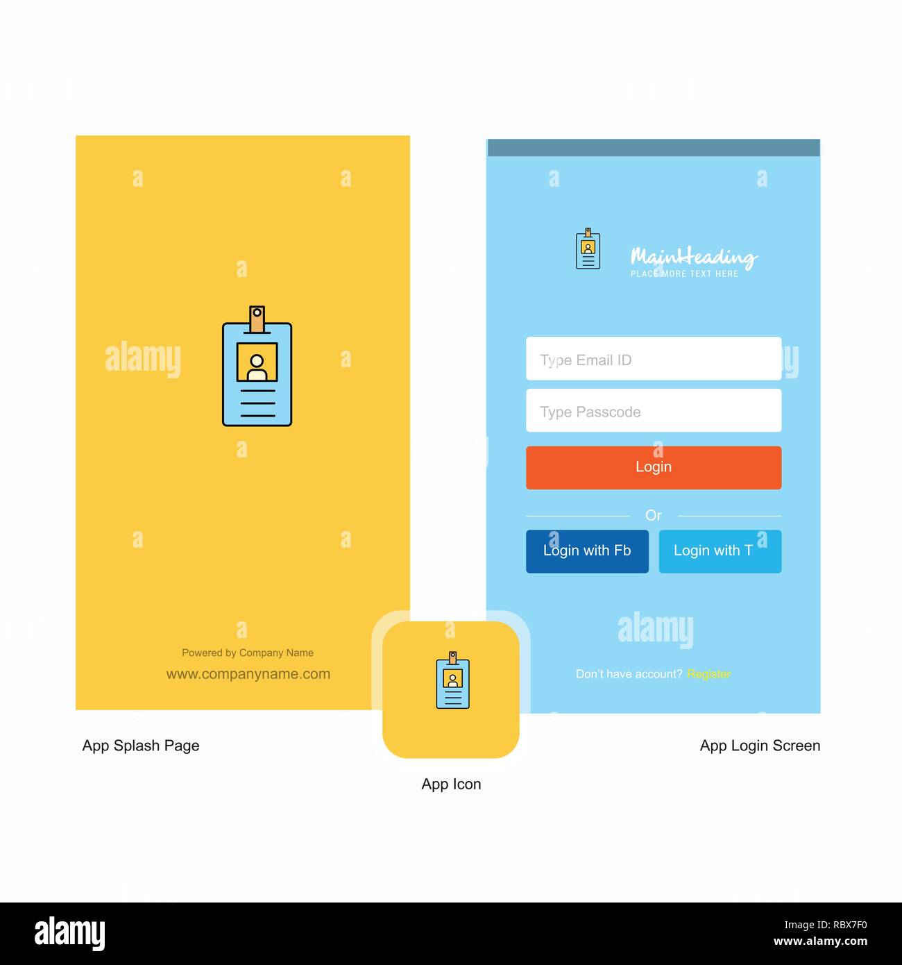 Id card office online Stock Vector Images - Alamy
