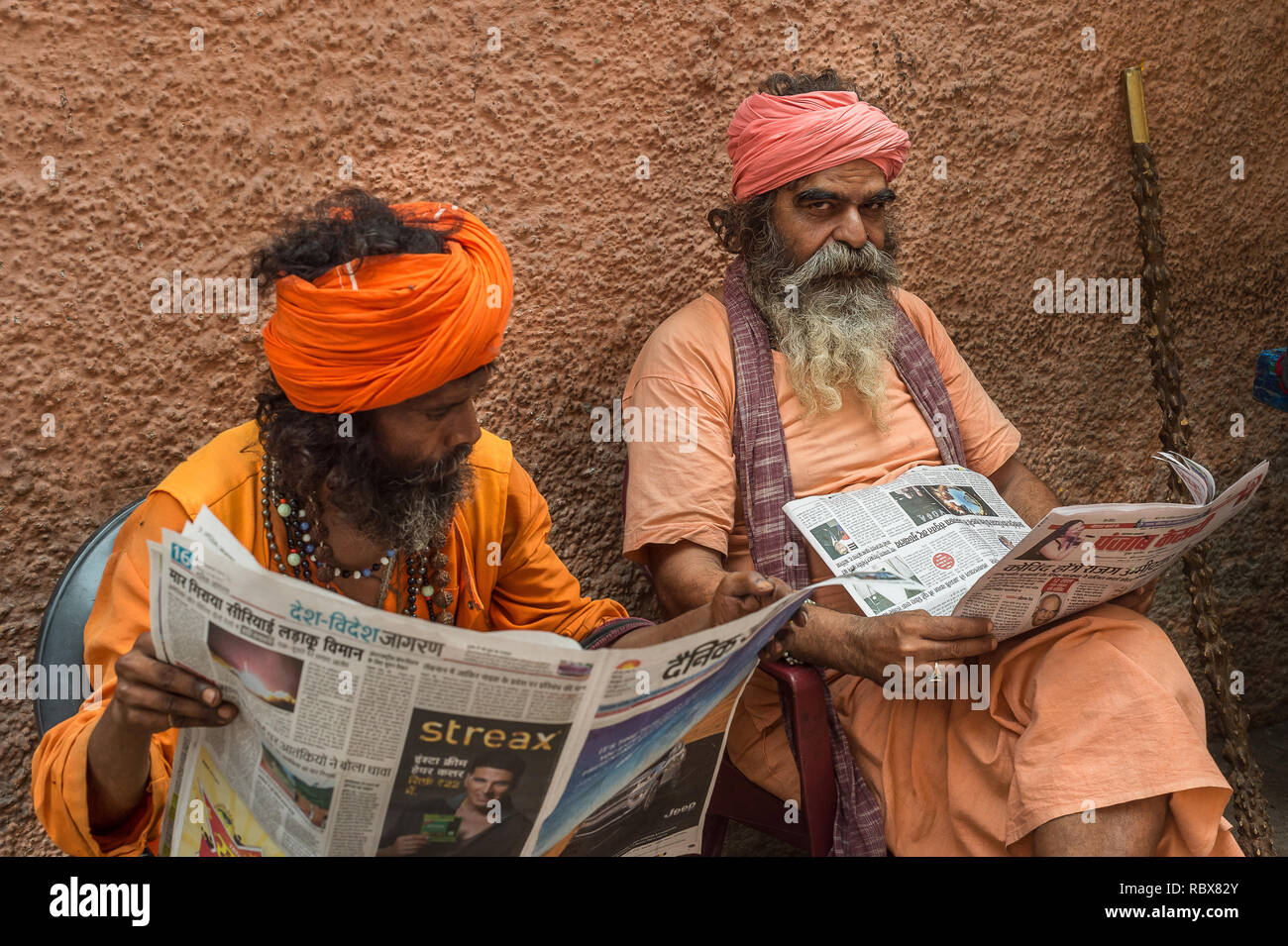 Rishikesh india holy man hi-res stock photography and images - Alamy
