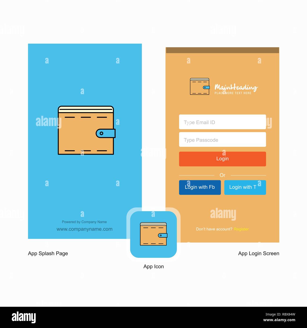 Banking login page Stock Vector Images - Alamy