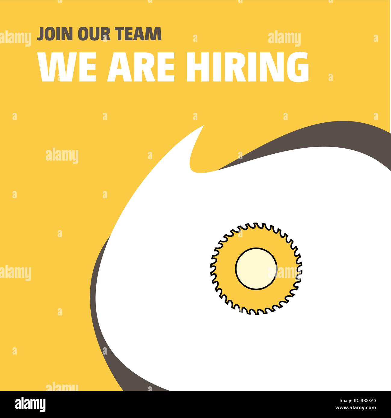 Join Our Team. Busienss Company Saw We Are Hiring Poster Callout Design ...