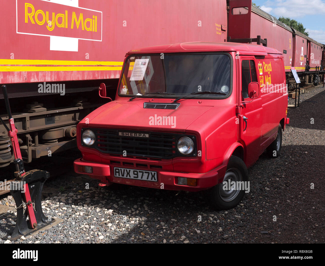 1981/2 Sherpa Royal mail delivery van at the NVR along side TPO coaches ...