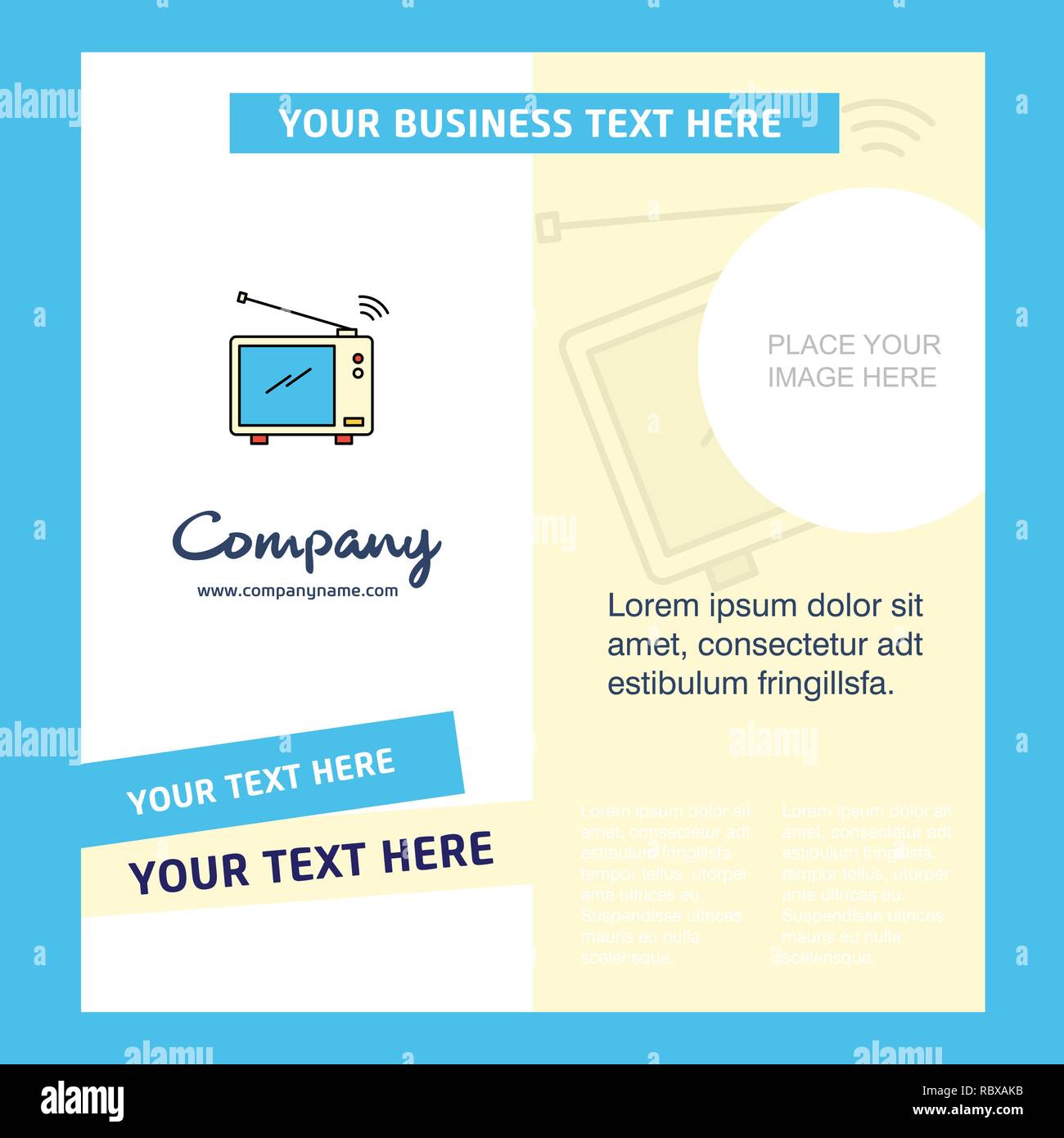 Brochure for television set Stock Vector Images - Alamy