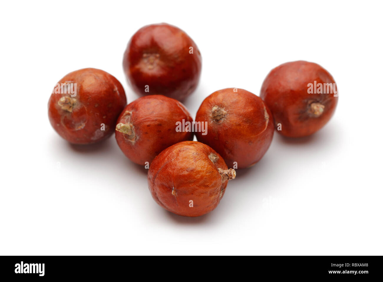 Dried juniper berries isolated on white background Stock Photo - Alamy
