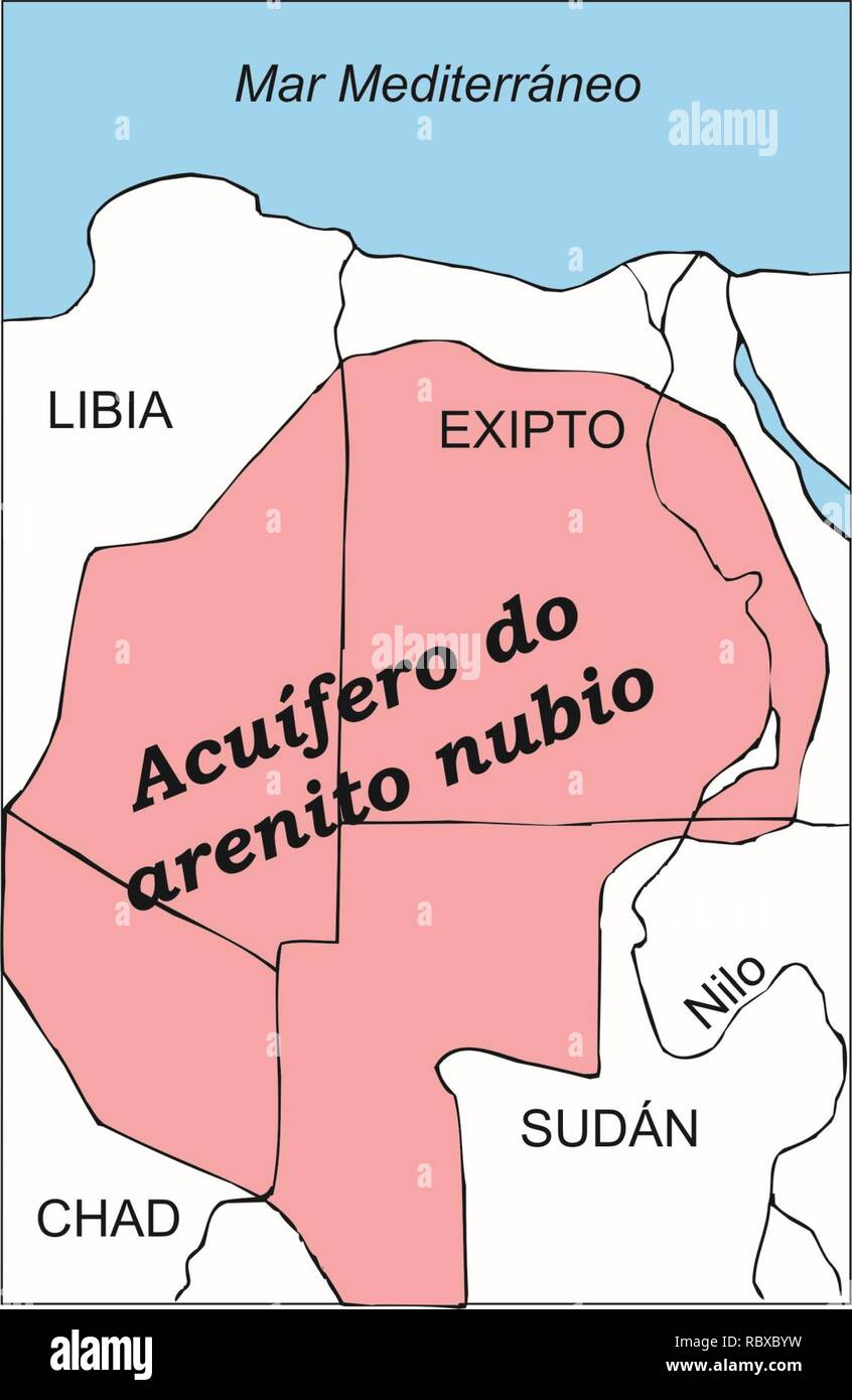 Acuifero arenito nubio Stock Photo - Alamy