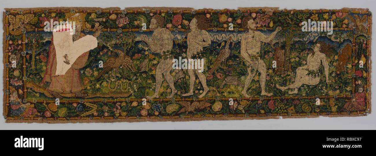 226531 Adam and Eve Making Garments of Leaves; God Admonishing Adam and ...
