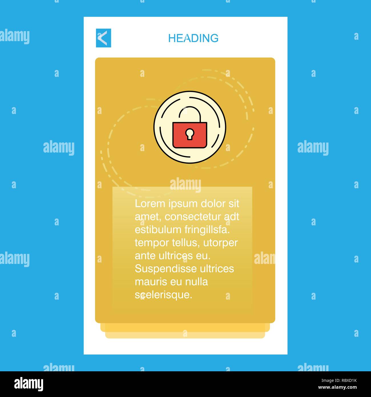 Unlock mobile vertical banner design design. Vector Stock Vector Image ...