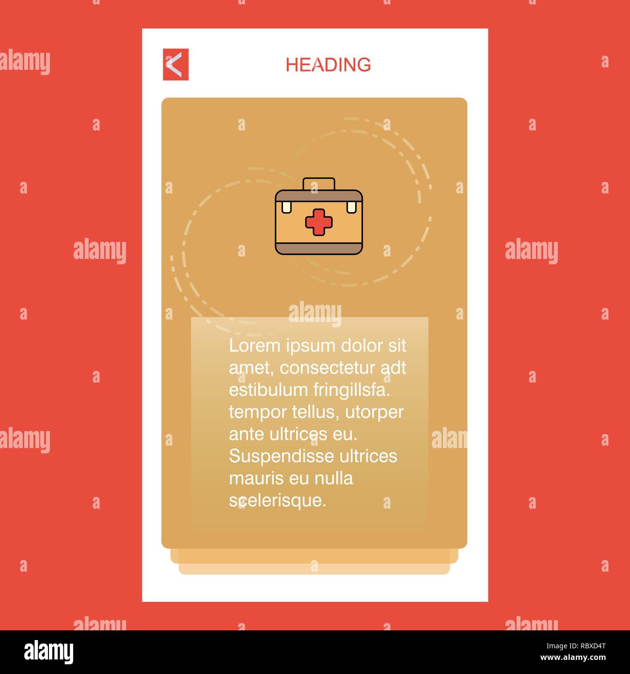 First aid box mobile vertical banner design design. Vector Stock Vector ...