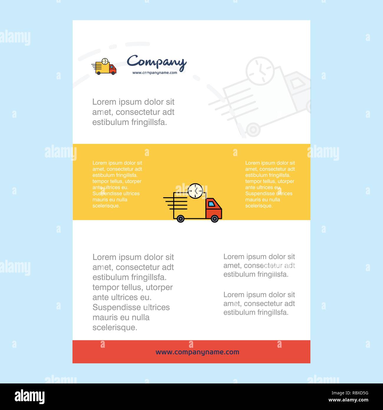 Delivery presentations Stock Vector Images - Alamy