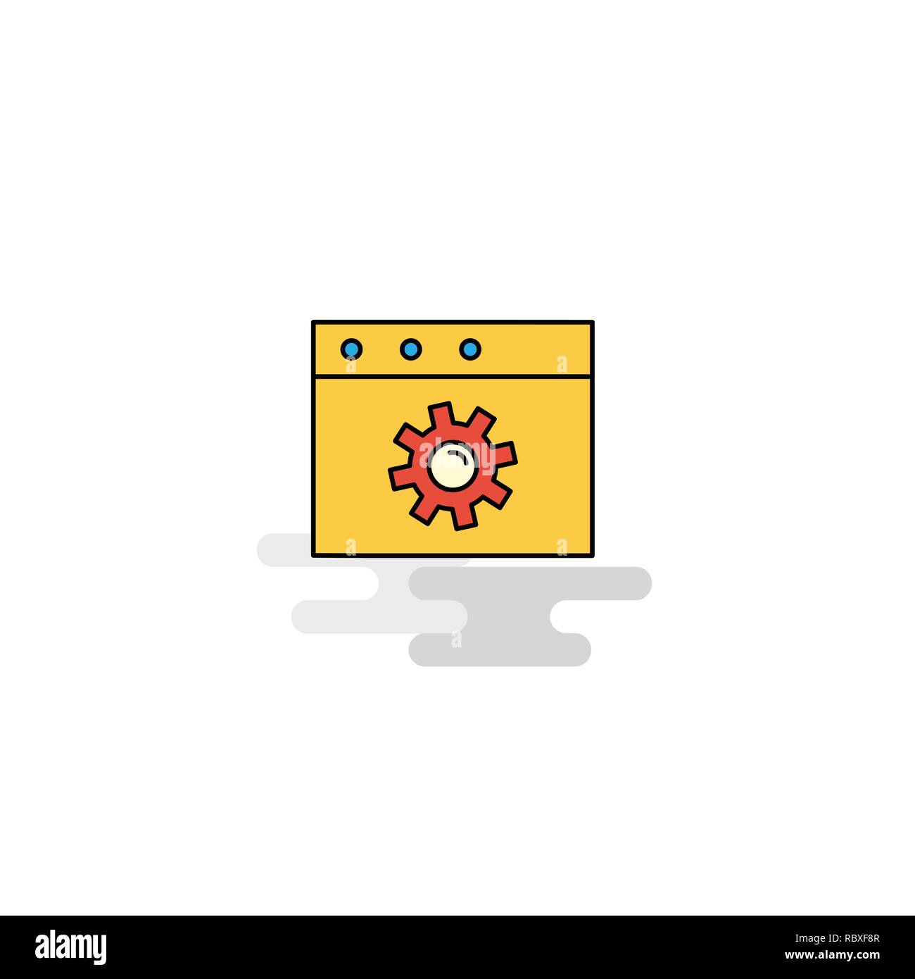 Flat Setting Icon. Vector Stock Vector Image & Art - Alamy